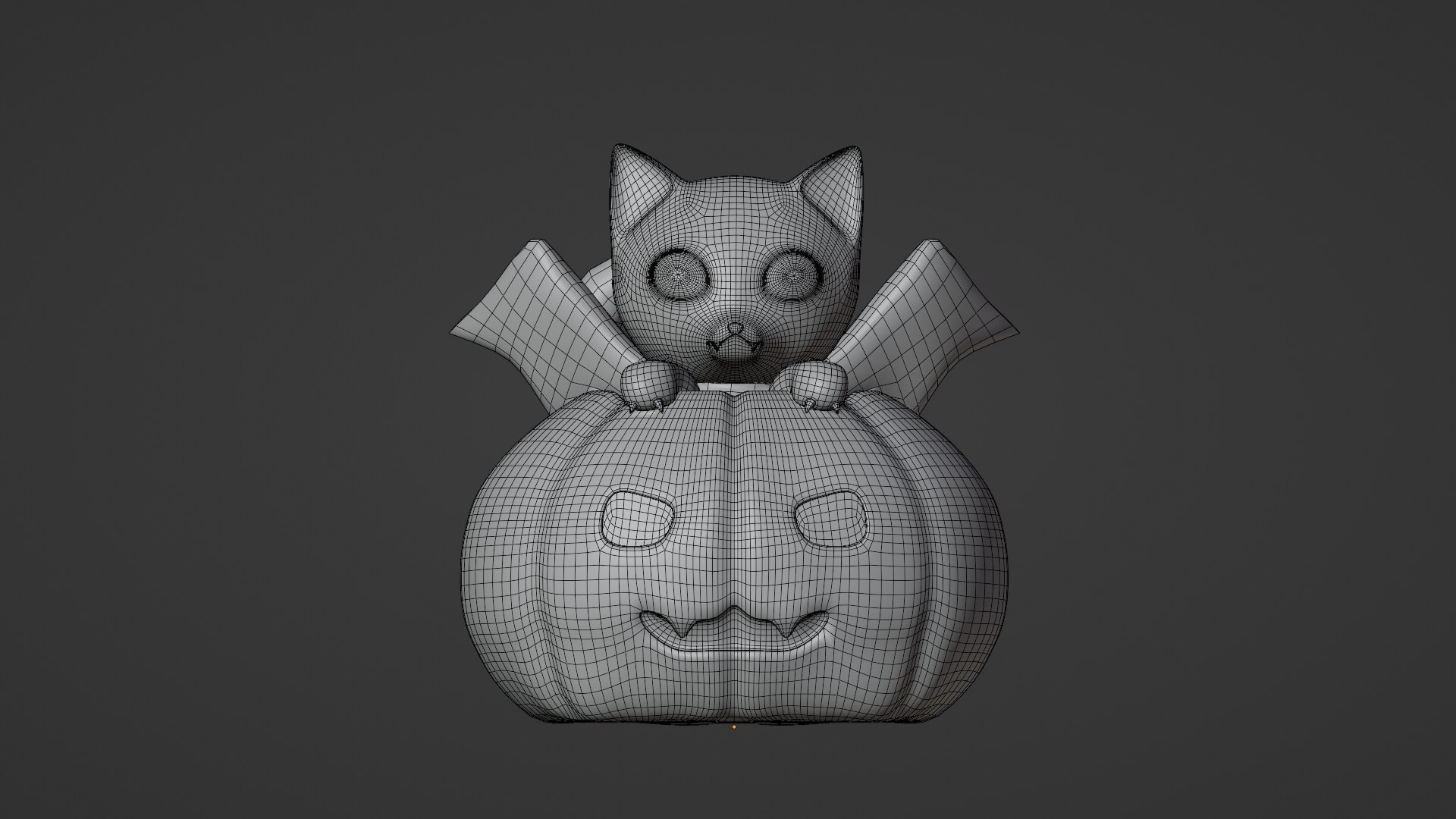 Pumpkin cat 3D model - TurboSquid 2142125