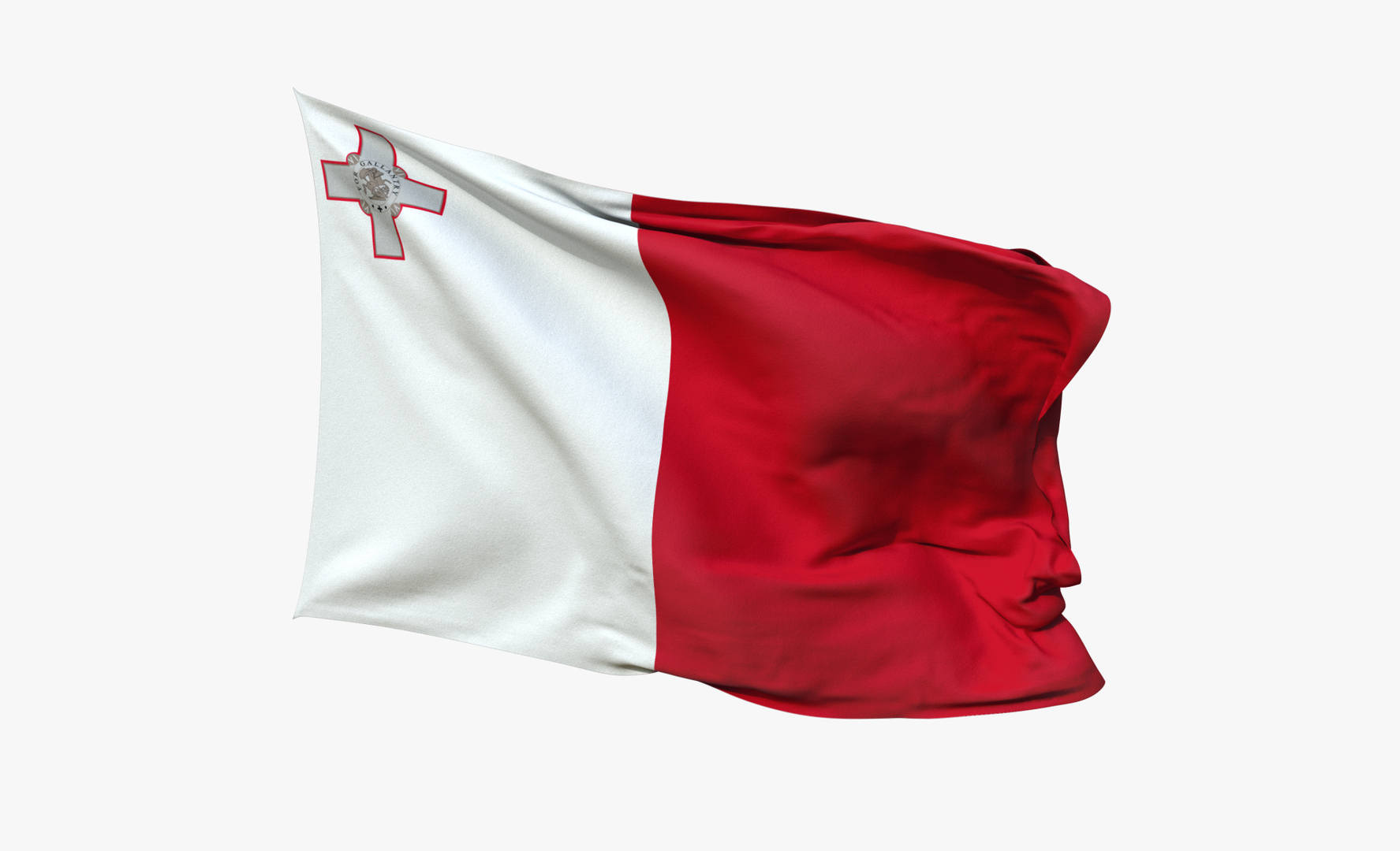 3D Realistic Animated Flag - Microtexture Rigged - Put your own texture ...