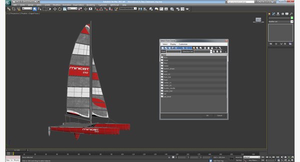 international class catamaran 3d 3ds