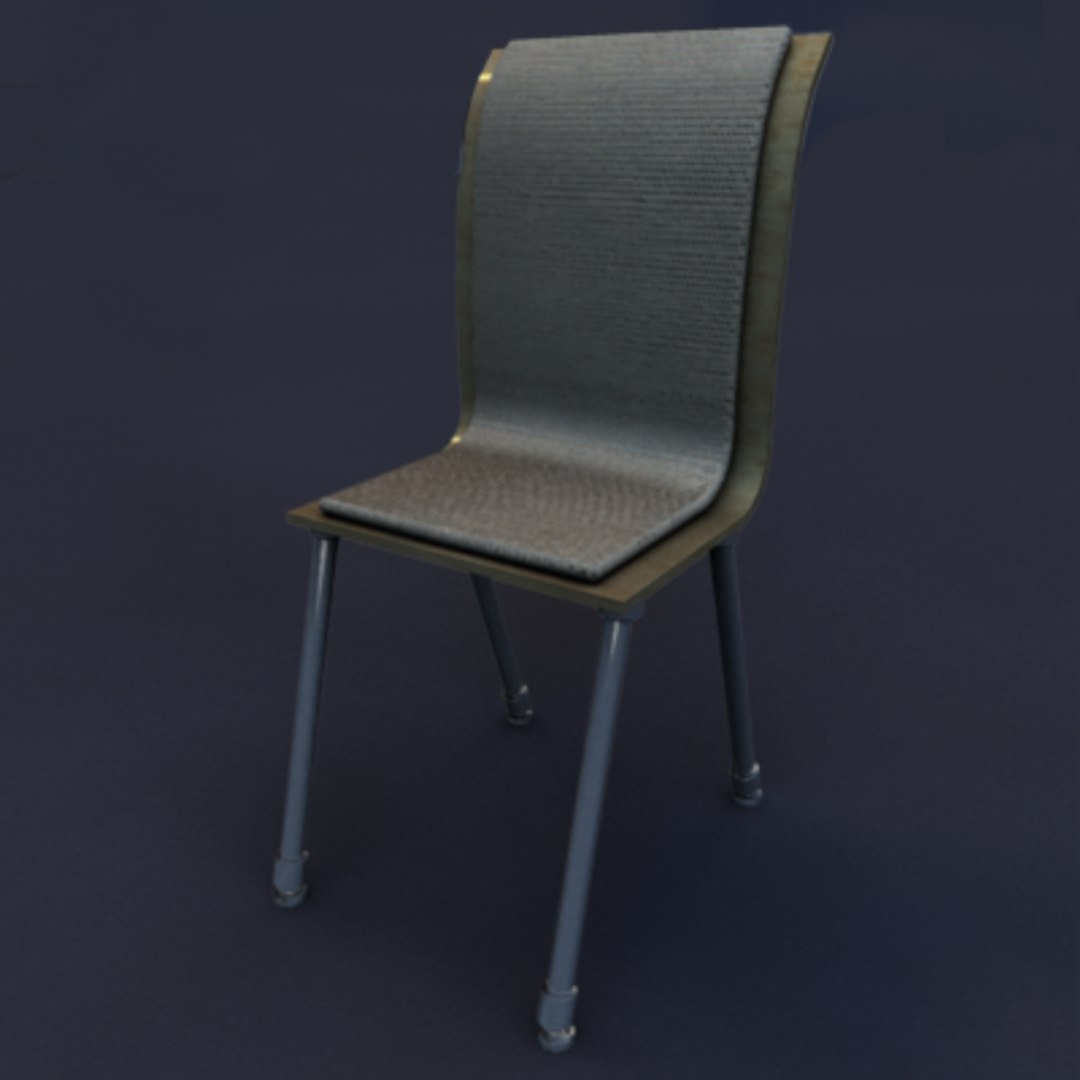 desk chair office 3d model