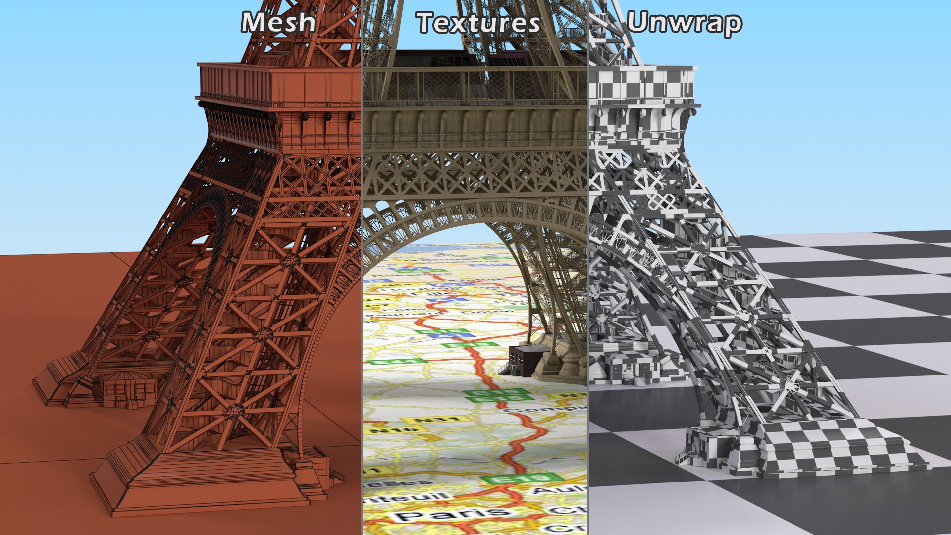 3D Monuments with Maps Collection model - TurboSquid 1919909