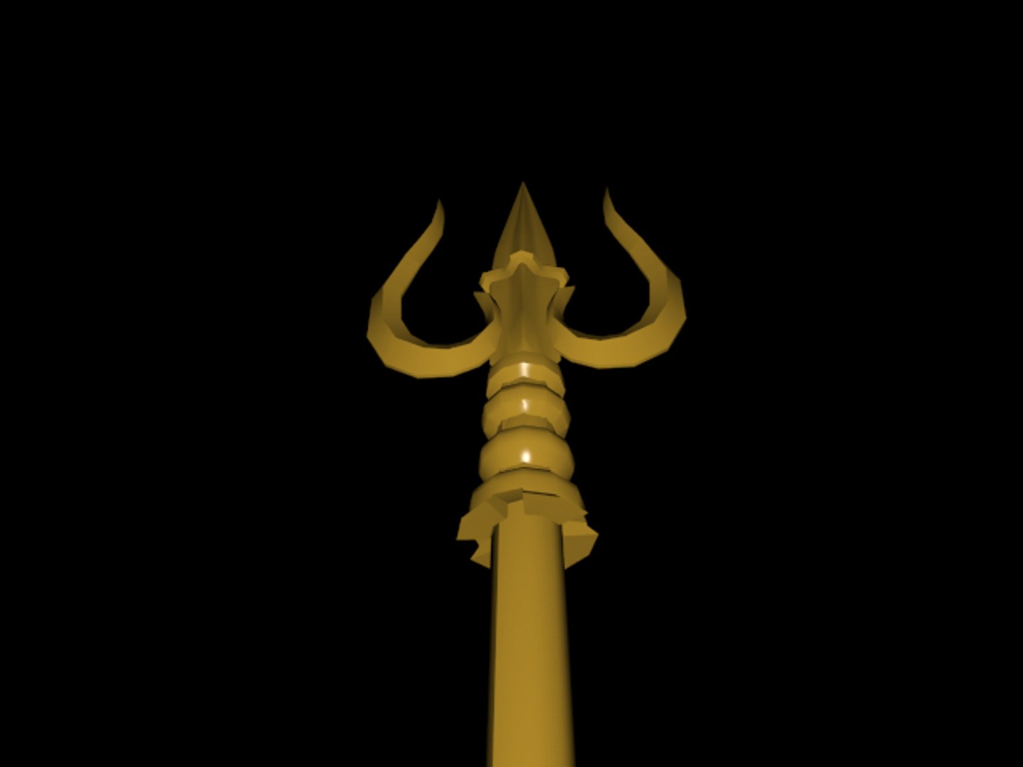 3d Trident Trishul Weapon