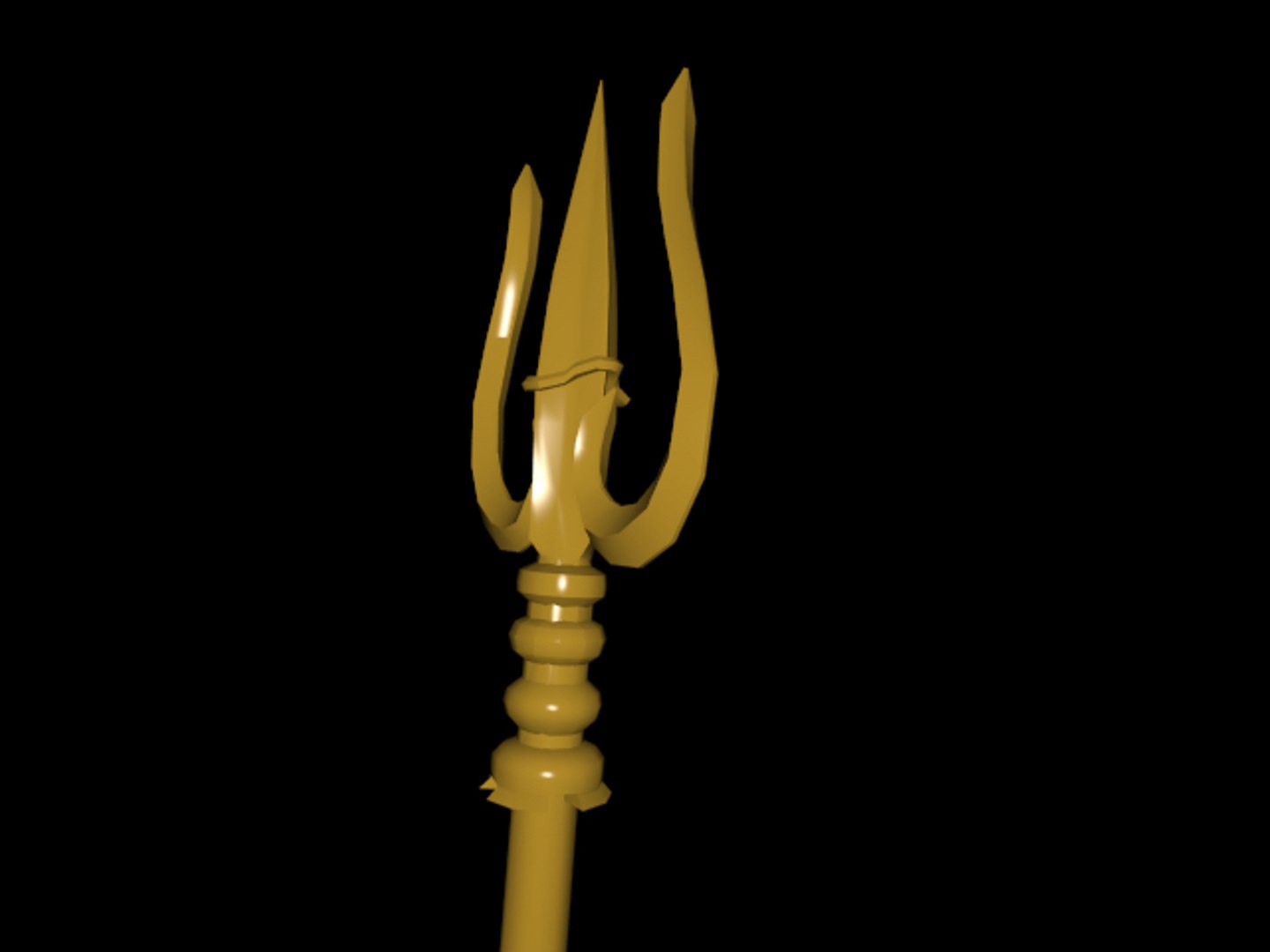 3d Trident Trishul Weapon