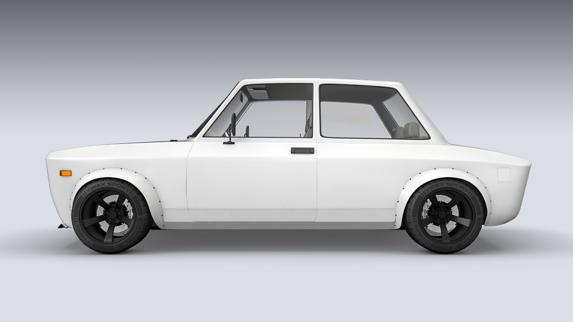 3D Modified 1973 Fiat 128 Model - TurboSquid 1540555