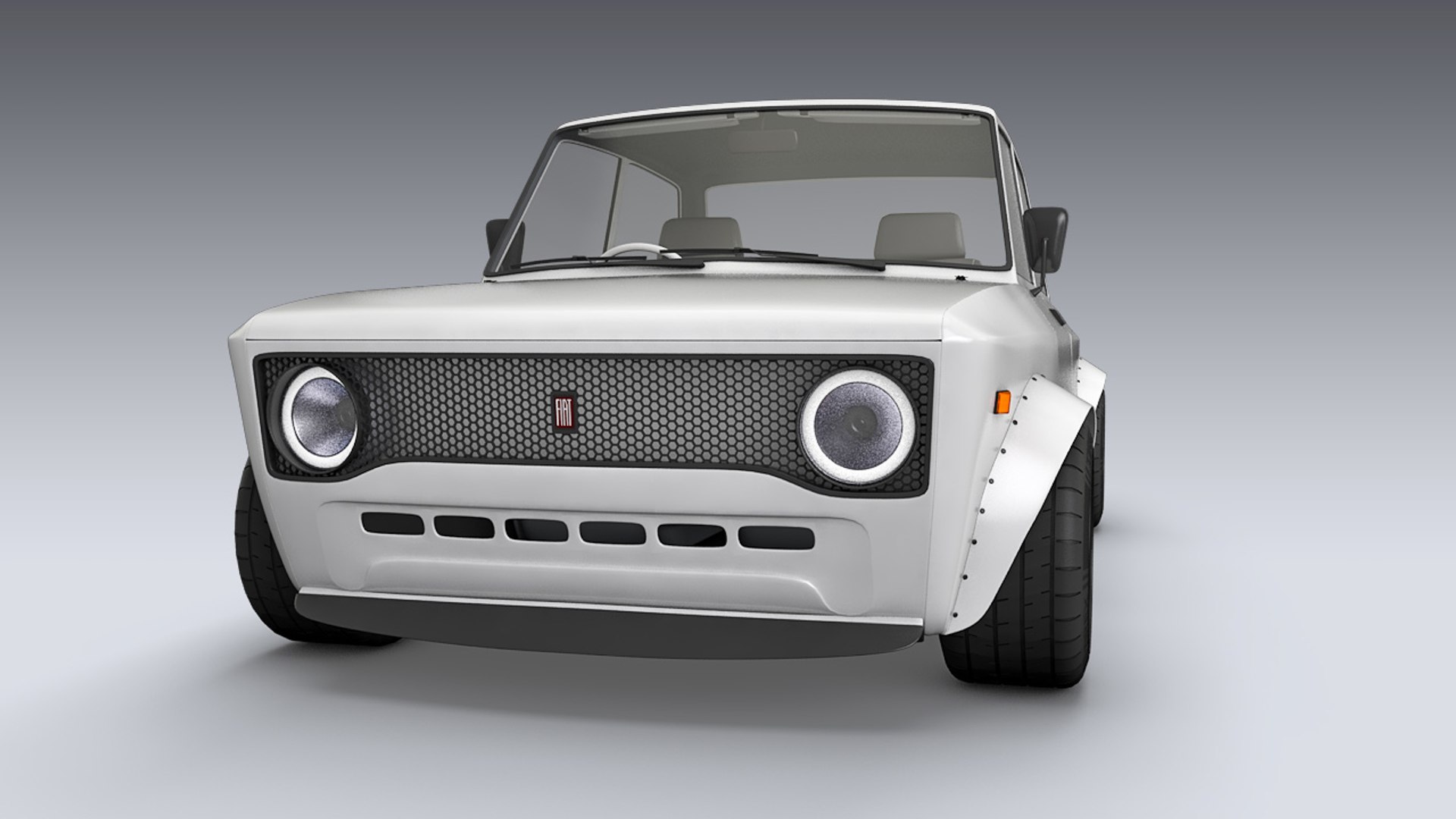 3D Modified 1973 Fiat 128 Model - TurboSquid 1540555