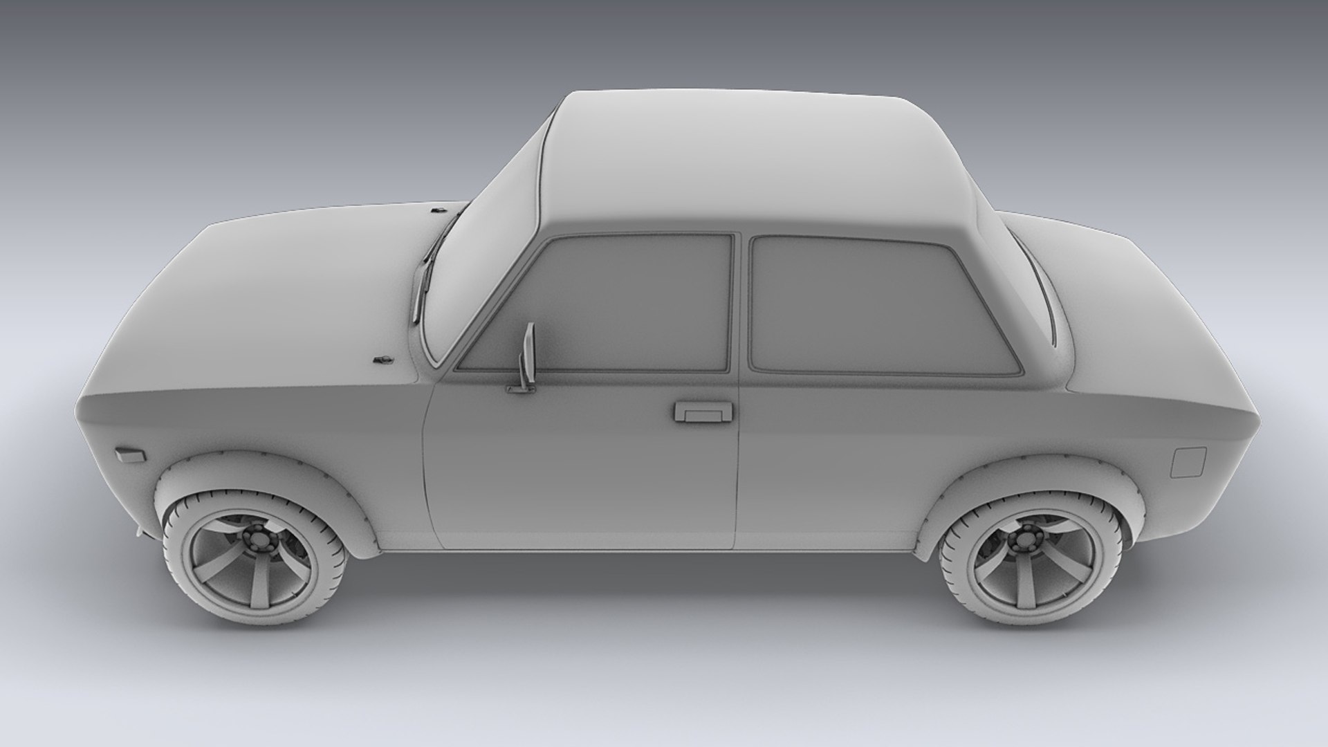 3D Modified 1973 Fiat 128 Model - TurboSquid 1540555
