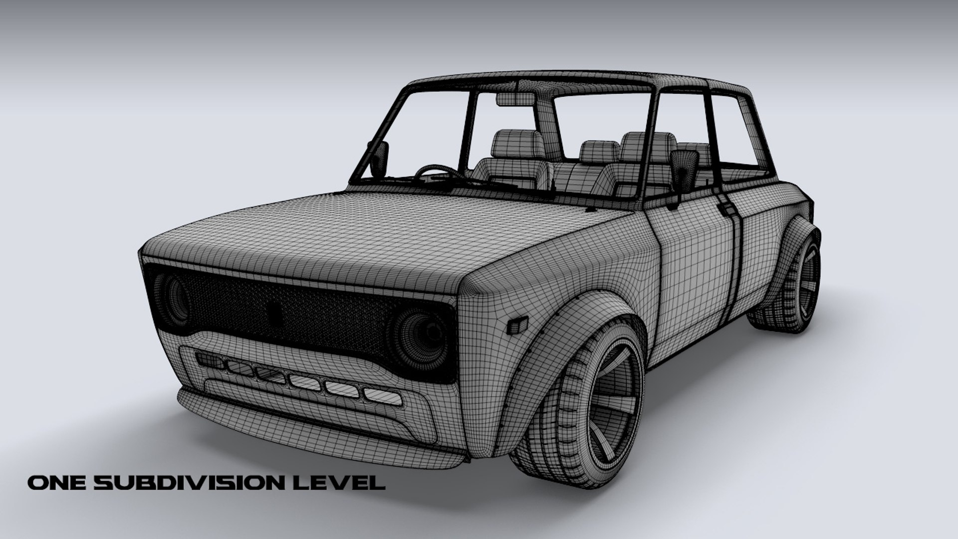 3D Modified 1973 Fiat 128 Model - TurboSquid 1540555