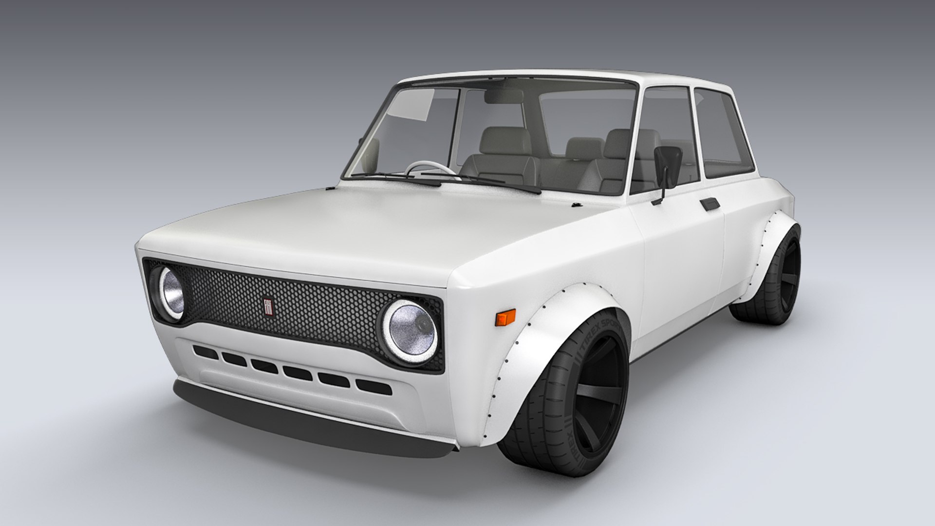 3D Modified 1973 Fiat 128 Model - TurboSquid 1540555