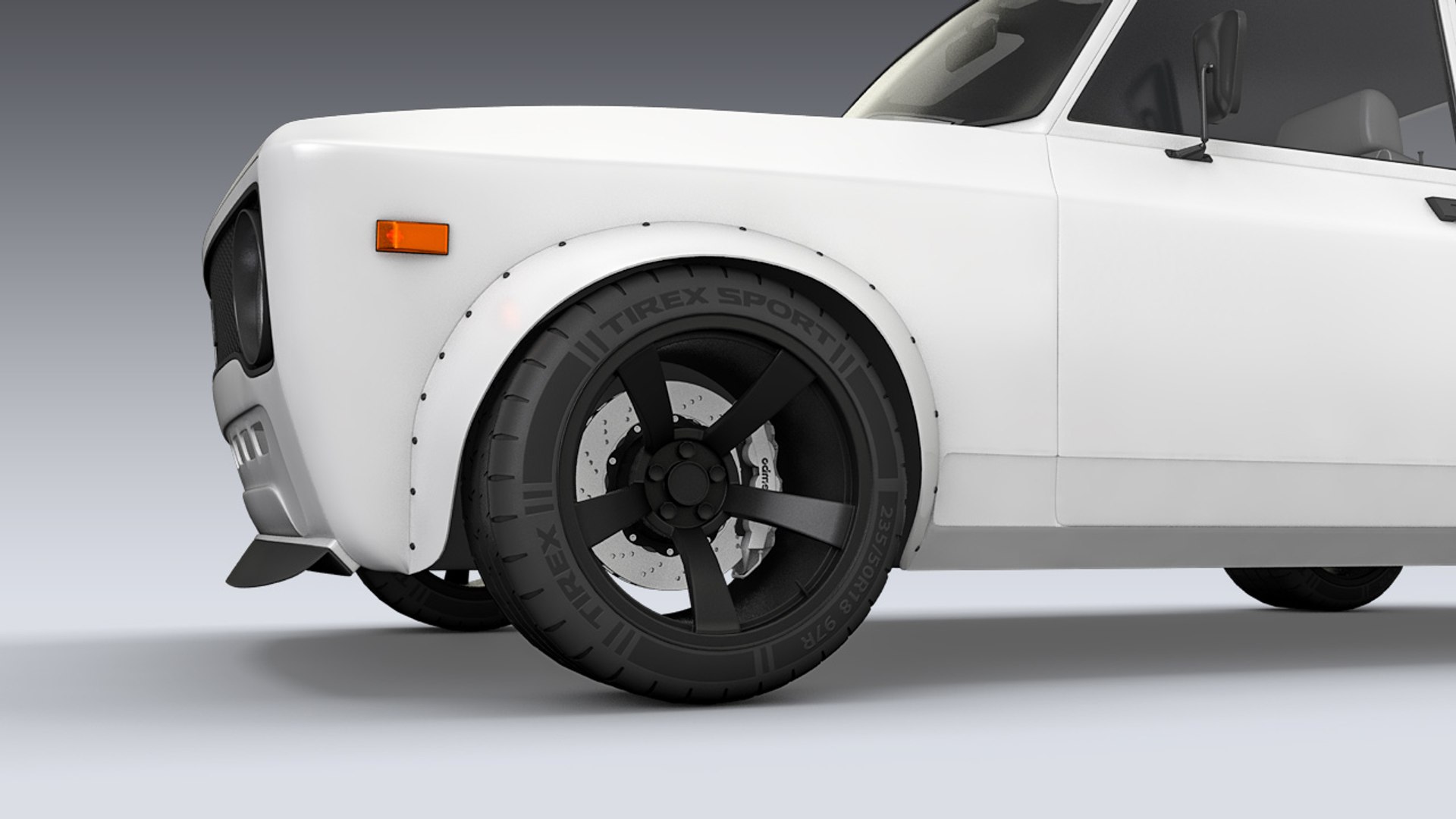 3D Modified 1973 Fiat 128 Model - TurboSquid 1540555