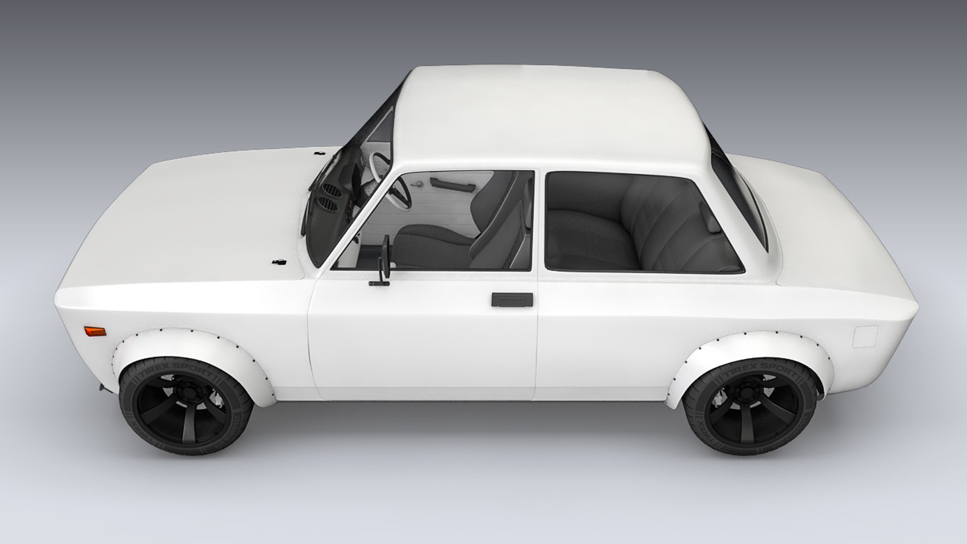 3D Modified 1973 Fiat 128 Model - TurboSquid 1540555