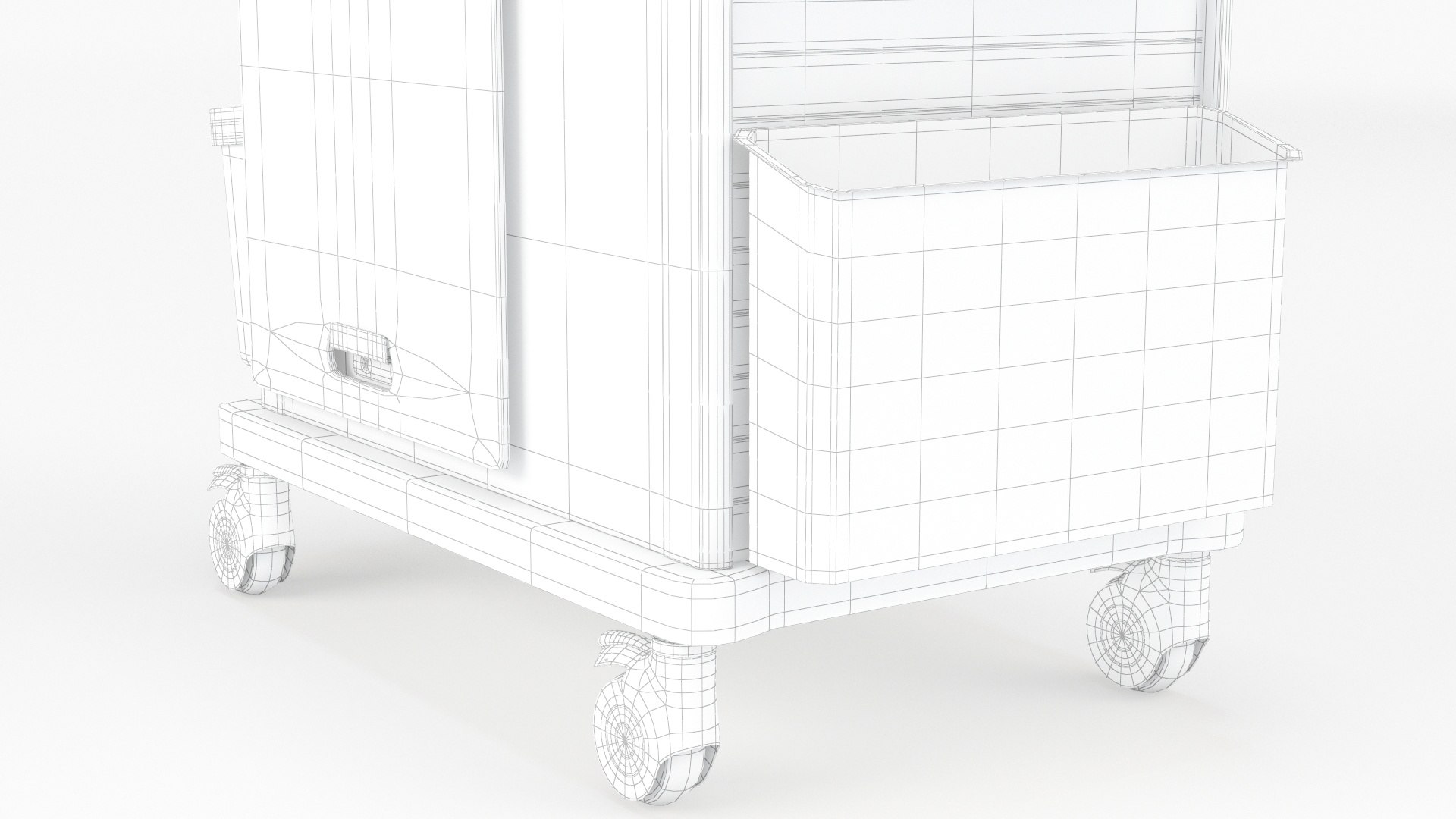 MS3C-550 Lite Mobile Crash Medication Cart 3D - TurboSquid 2007565