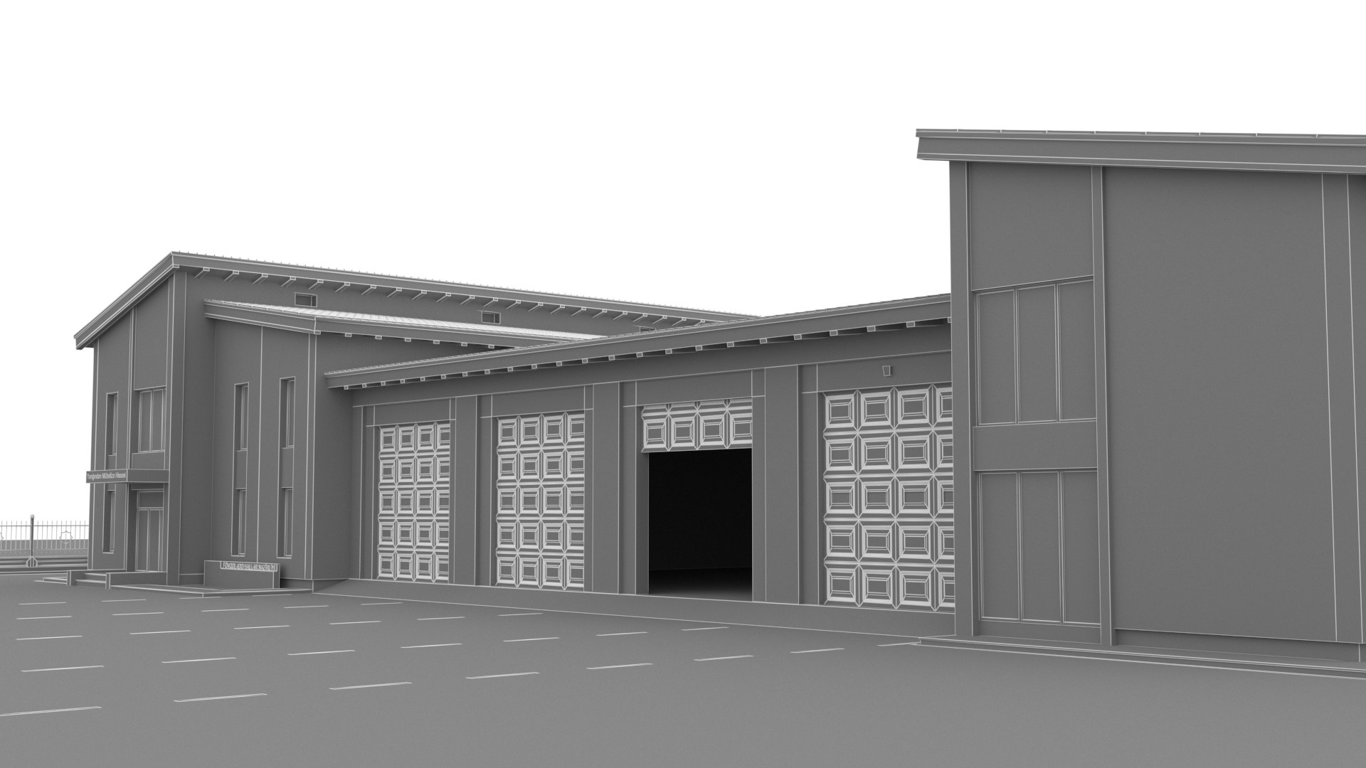 3D Fire Station Model - TurboSquid 2049982