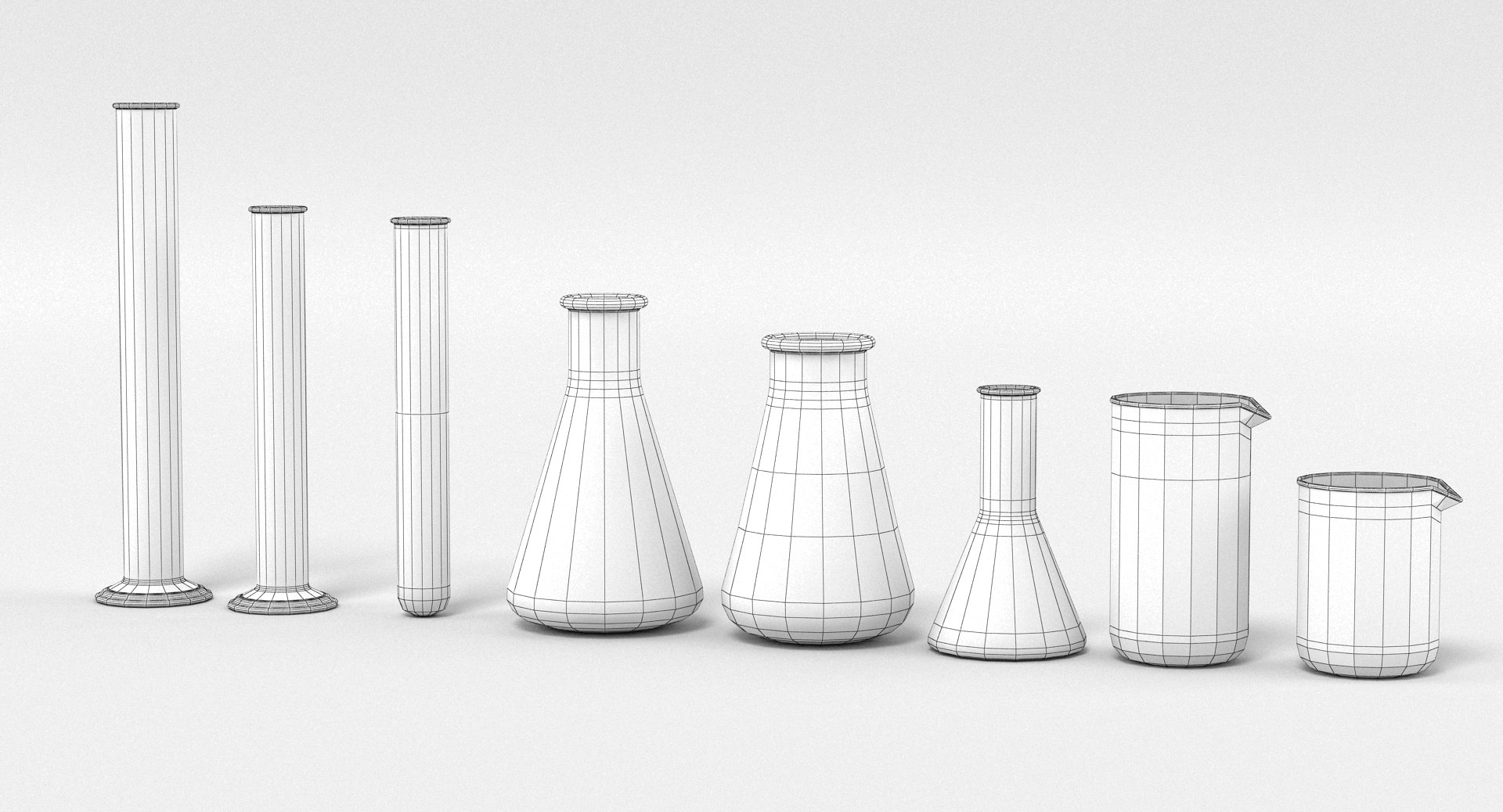 3D Test Tubes - TurboSquid 1363486