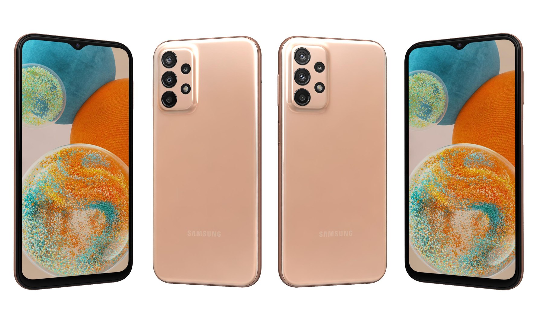 3D Samsung Galaxy A23 5G Peach Model - TurboSquid 1954602