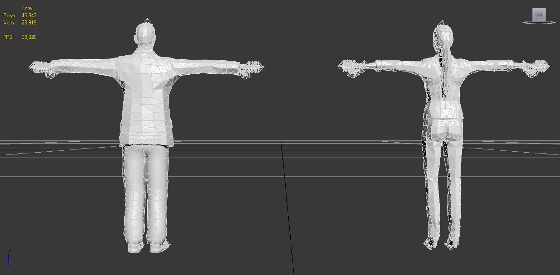 Characters Rigged 3d Model