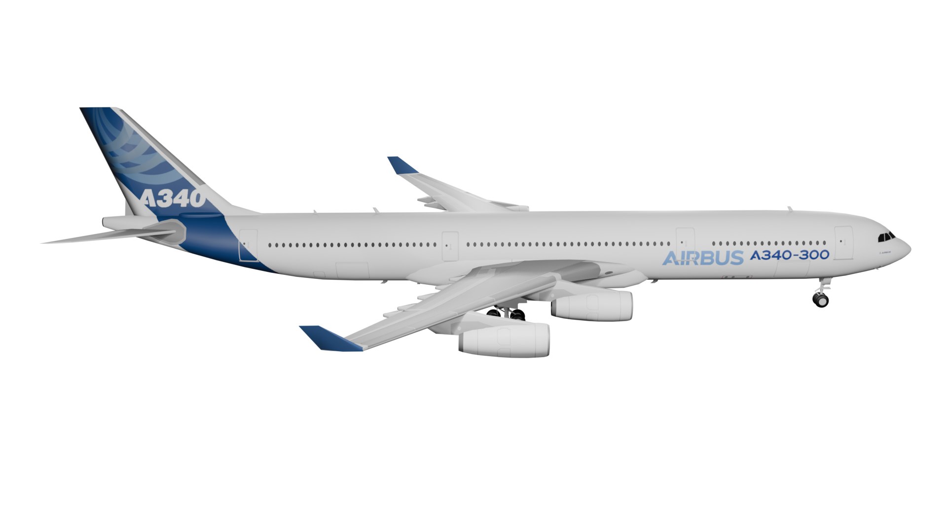 3D Airbus A340-300 Model - TurboSquid 2287172