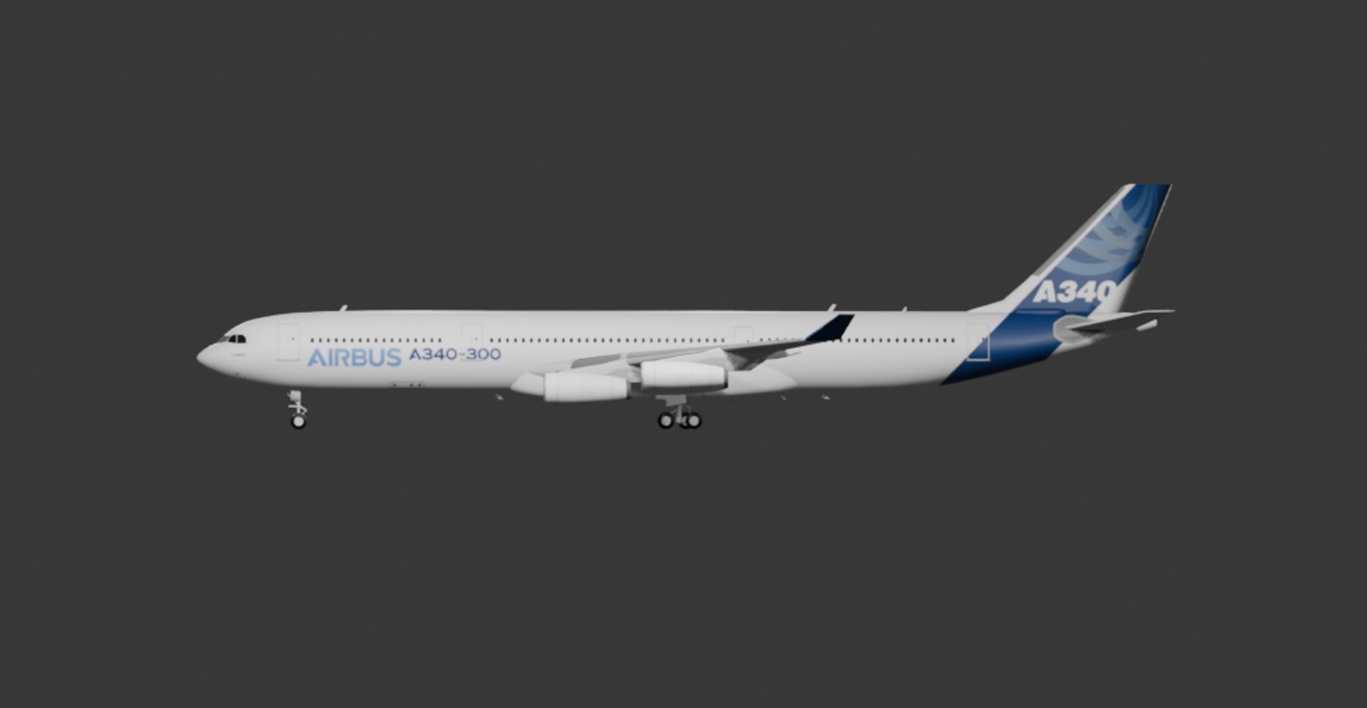3D Airbus A340-300 Model - TurboSquid 2287172