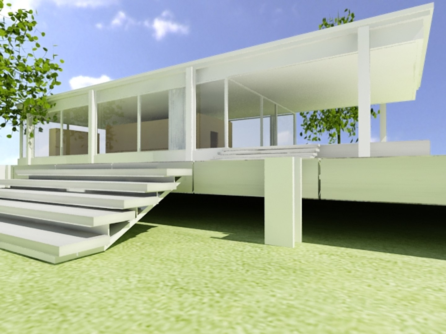 3d Farnsworth House