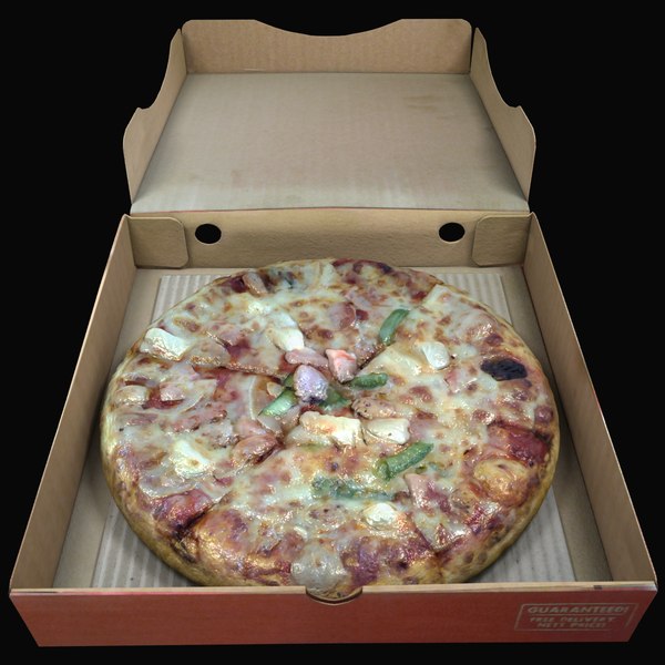 3d model pizza box
