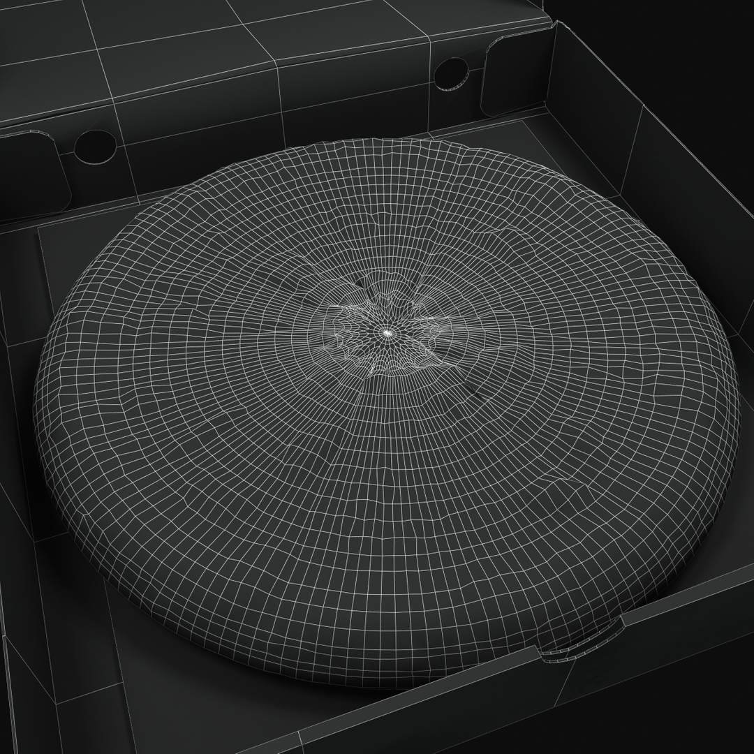 3d model pizza box