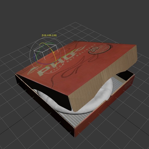 3d model pizza box
