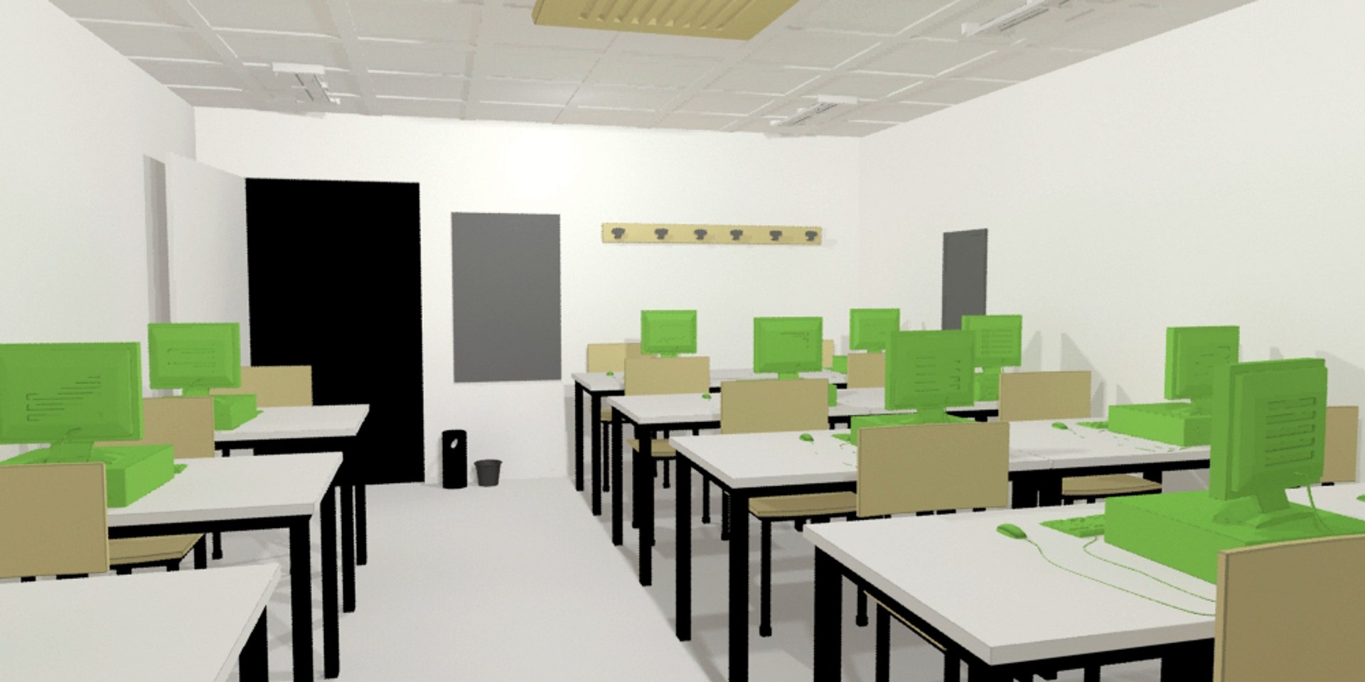 Class Room Interior Classroom 3D - TurboSquid 1524439