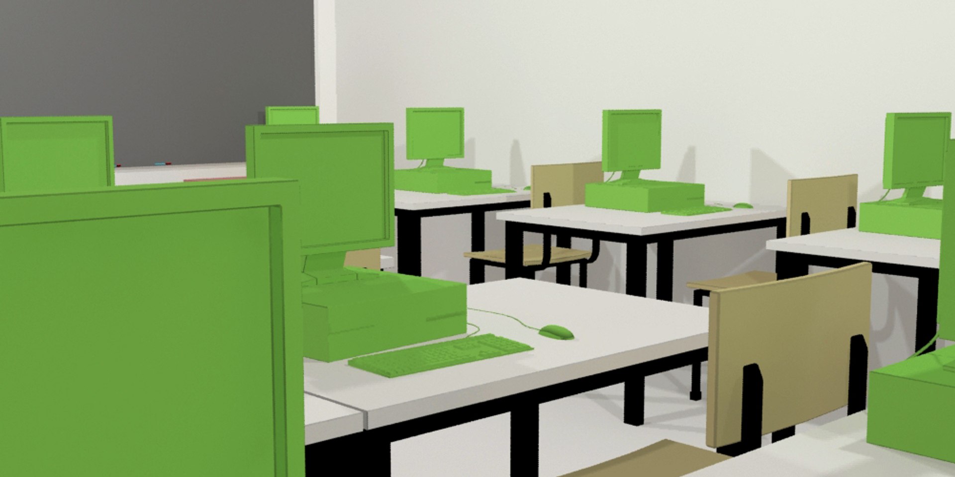 Class Room Interior Classroom 3D - TurboSquid 1524439