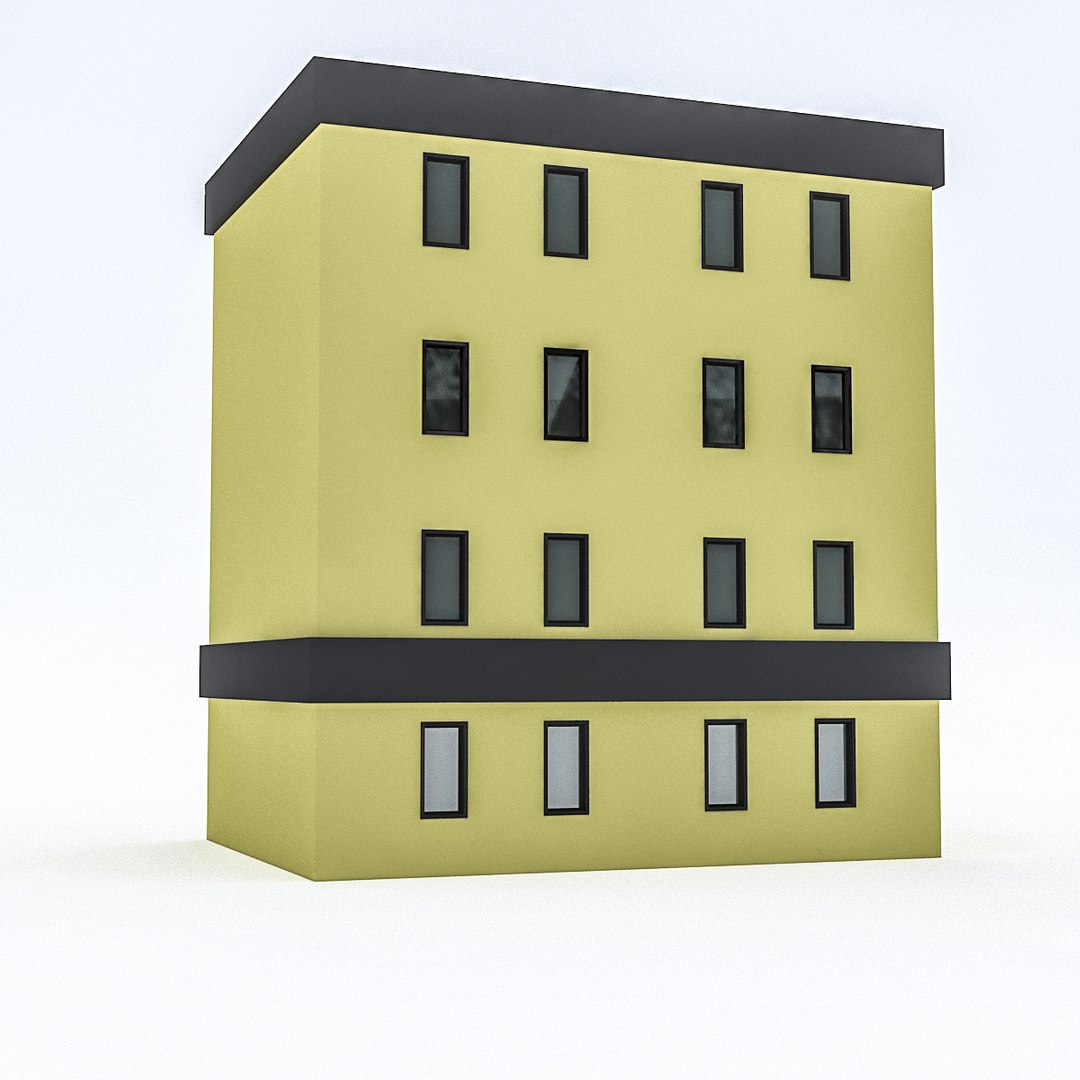 Cartoon Building 3D Model - TurboSquid 1415804
