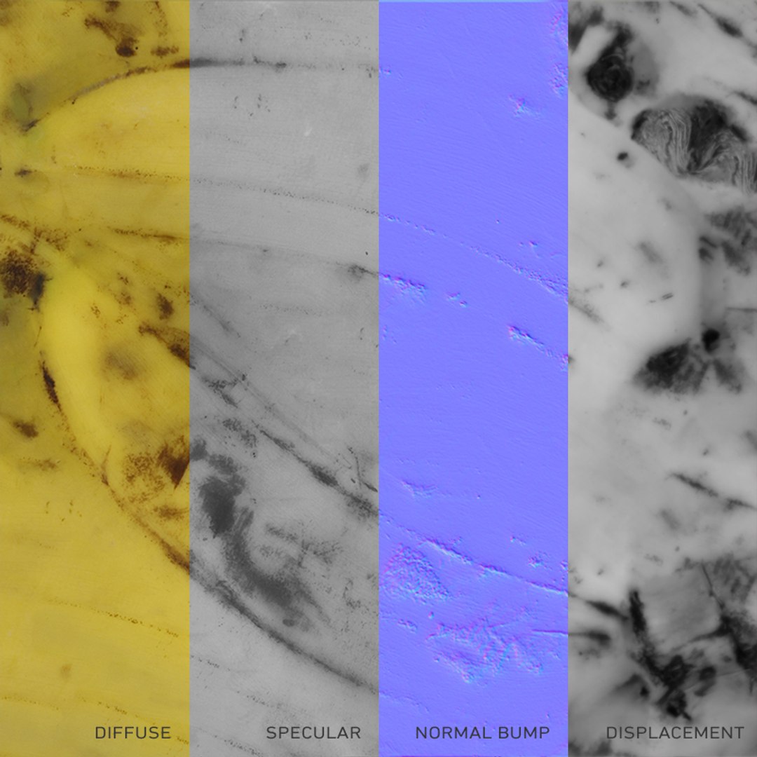 Realistic Banana 01 3D Model - TurboSquid 1390643