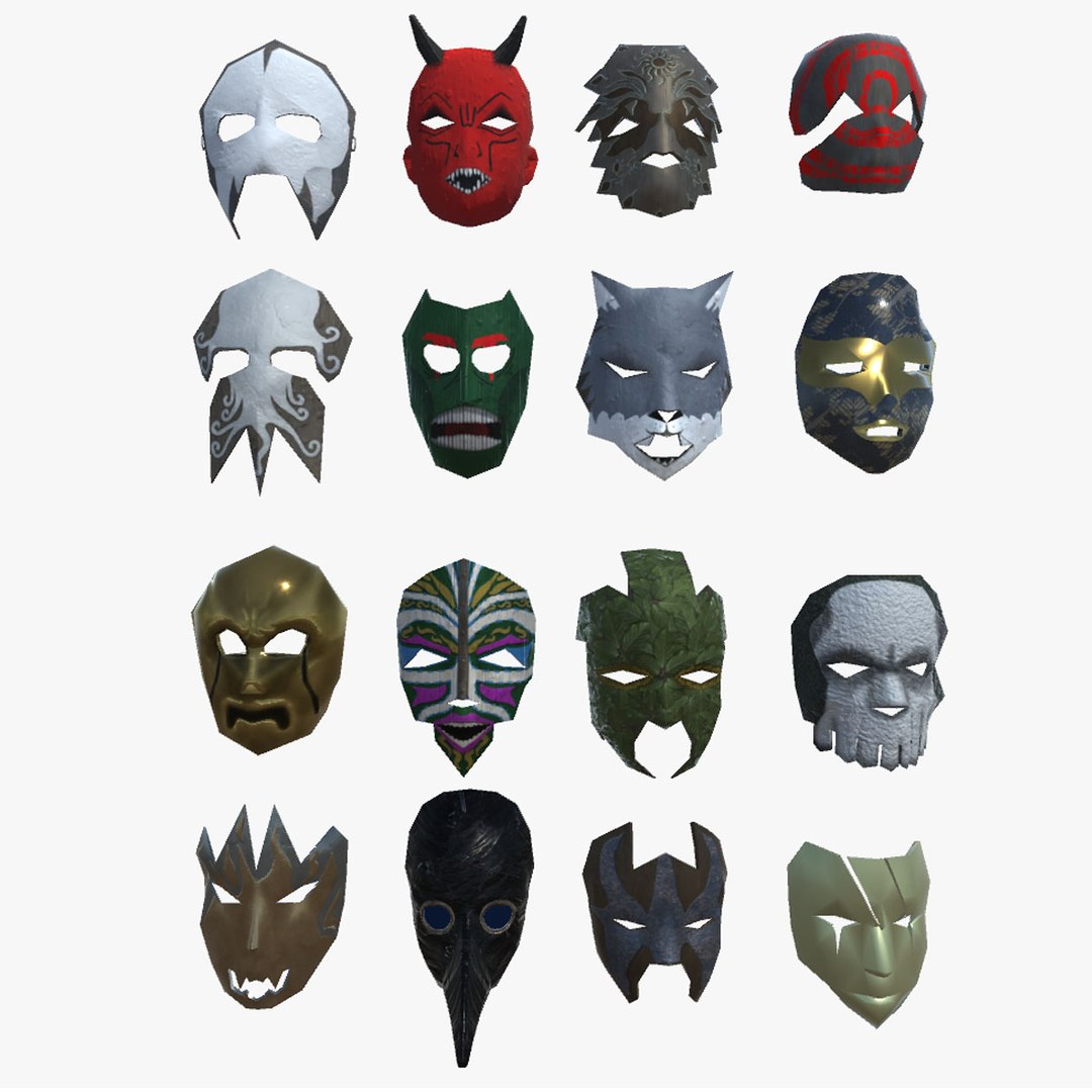 Set Masks Model - TurboSquid 1709127