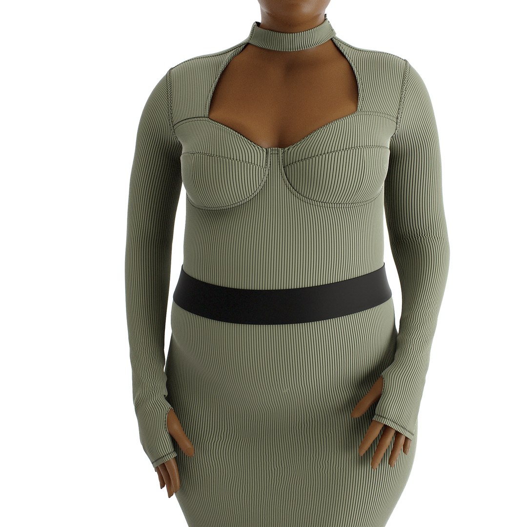3D RBK Cardio B Dress Mannequin Model - TurboSquid 1955970