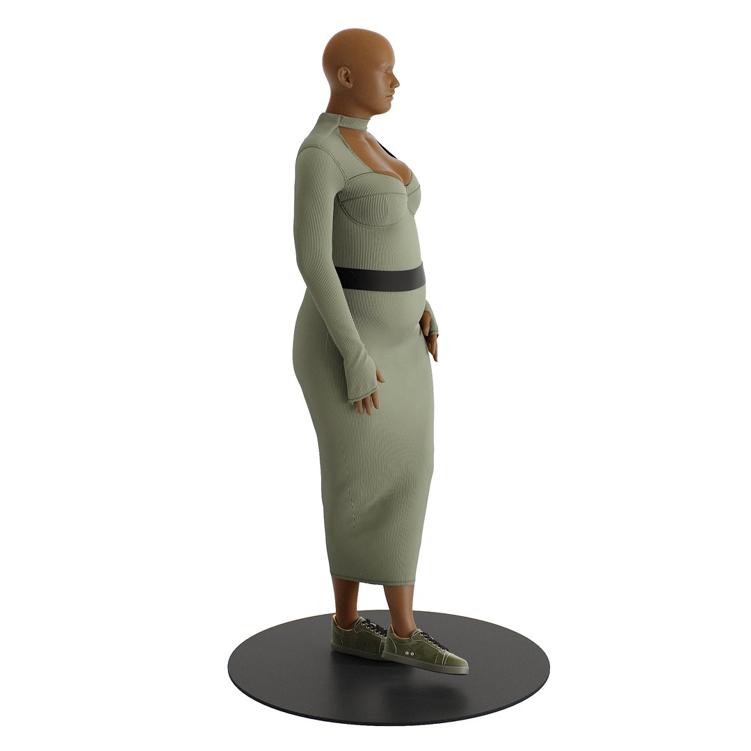 3D RBK Cardio B Dress Mannequin Model - TurboSquid 1955970