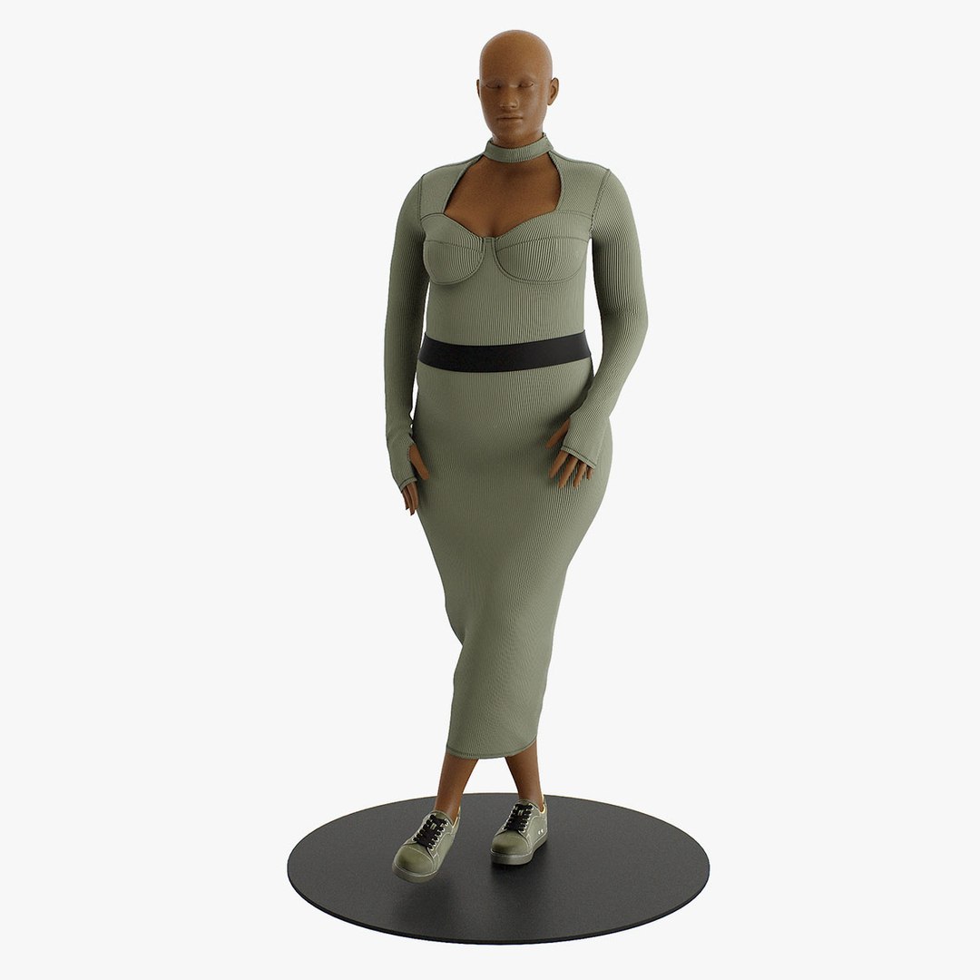 3D RBK Cardio B Dress Mannequin Model - TurboSquid 1955970