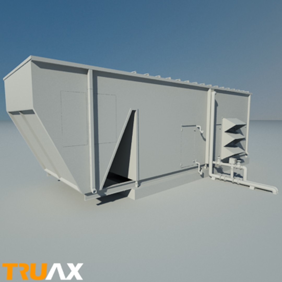 3d Studio Large Ac Unit Model