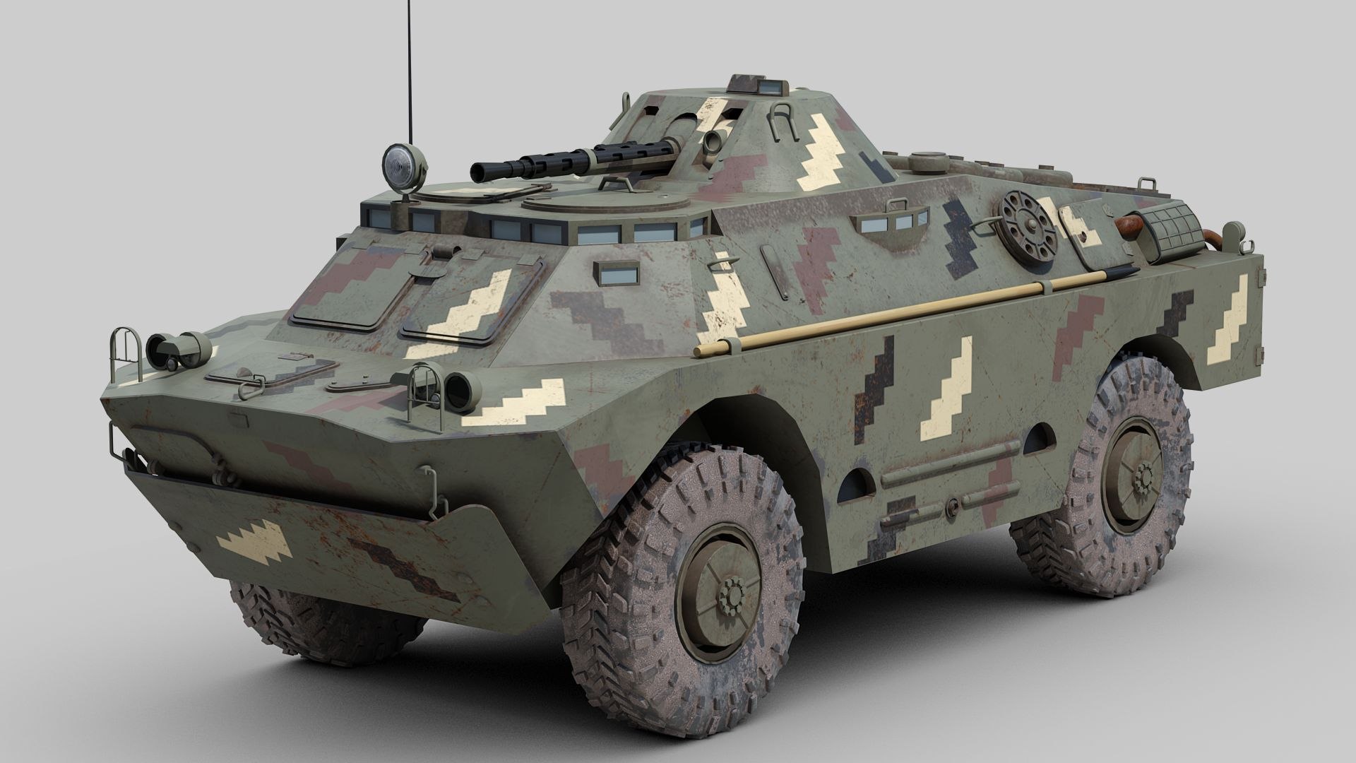 3D Model BRDM 2 Uckraine - TurboSquid 2086462