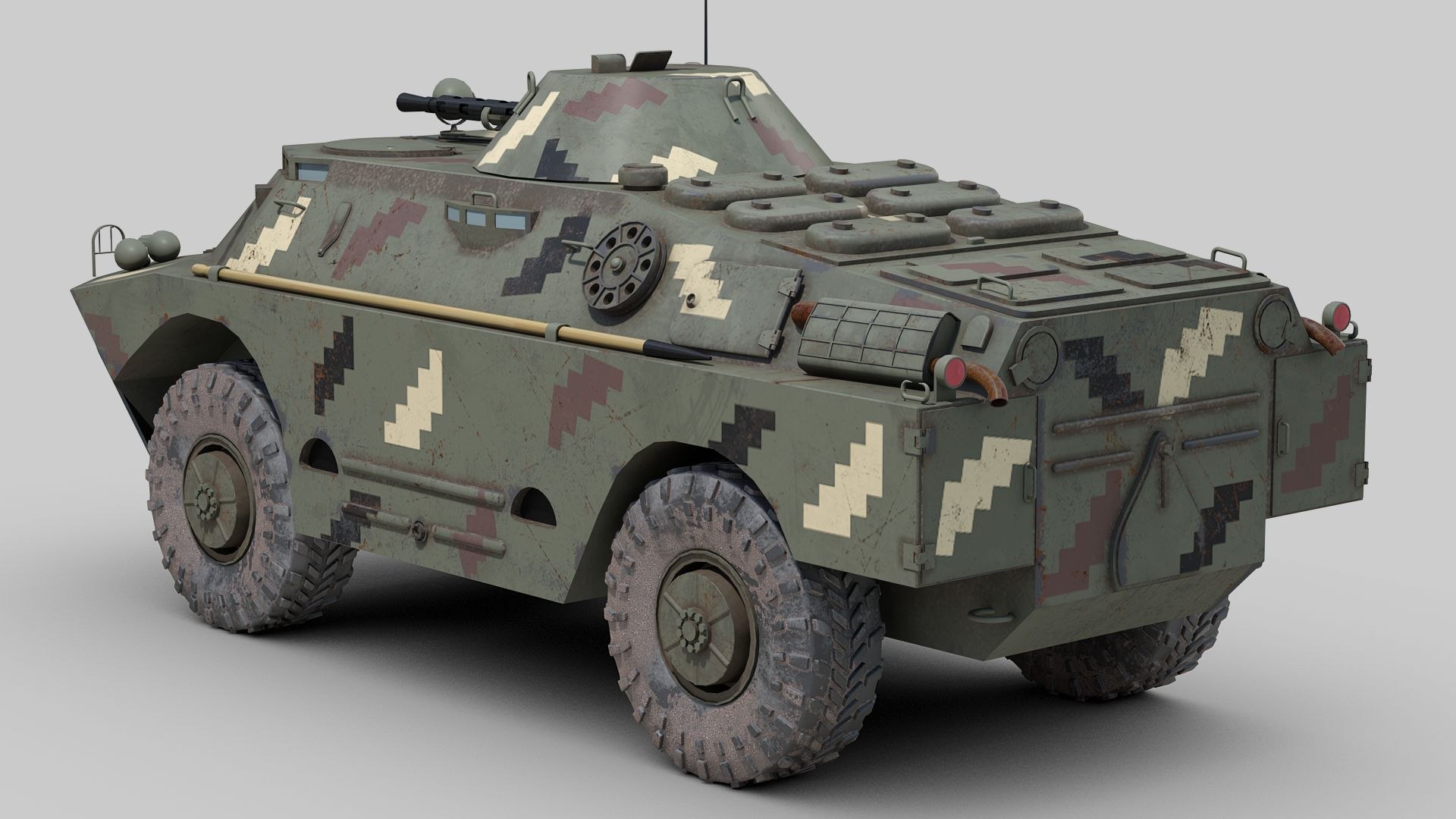 3D Model BRDM 2 Uckraine - TurboSquid 2086462