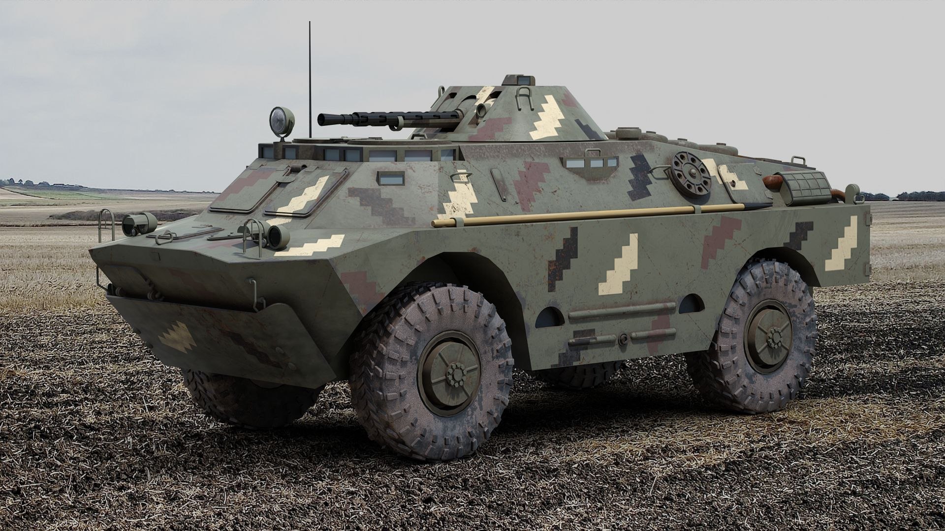 3D Model BRDM 2 Uckraine - TurboSquid 2086462
