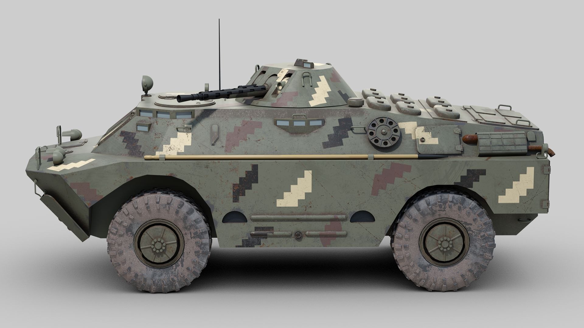 3D Model BRDM 2 Uckraine - TurboSquid 2086462