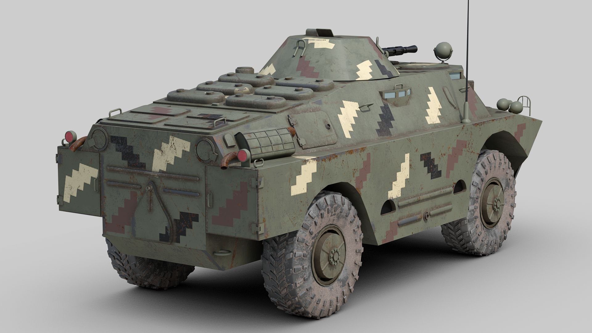 3D Model BRDM 2 Uckraine - TurboSquid 2086462