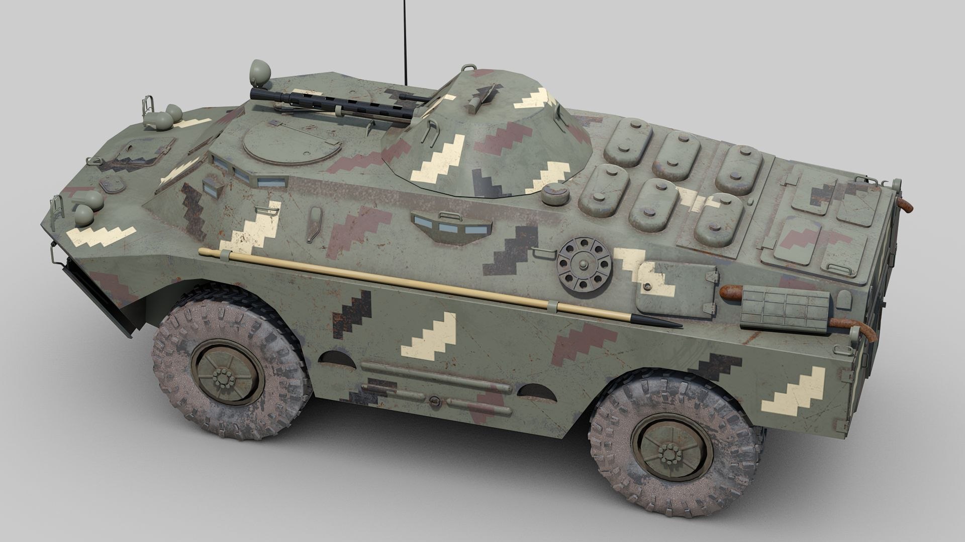 3D Model BRDM 2 Uckraine - TurboSquid 2086462