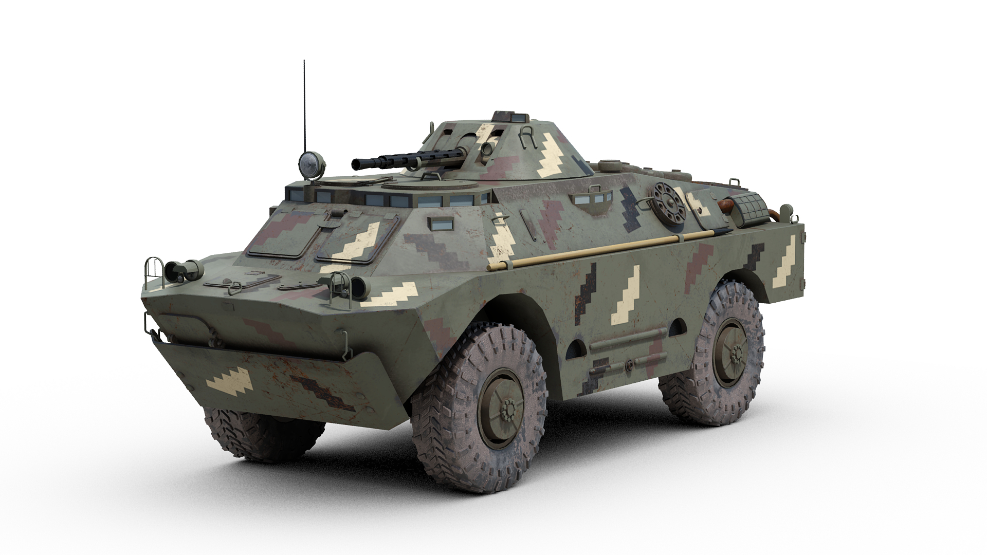 3D Model BRDM 2 Uckraine - TurboSquid 2086462