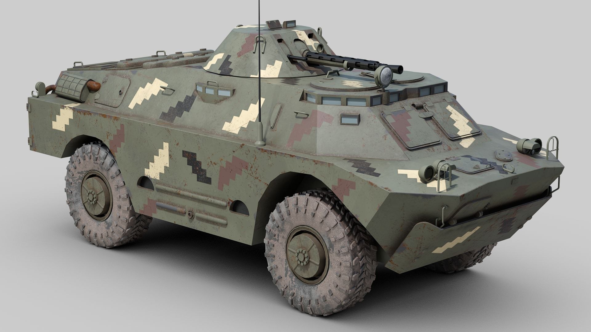 3D Model BRDM 2 Uckraine - TurboSquid 2086462