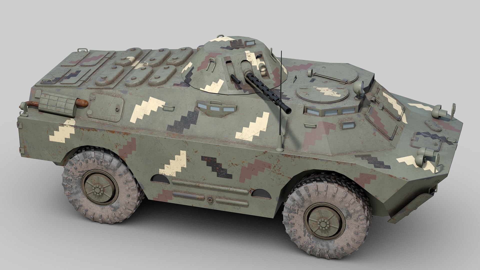 3D Model BRDM 2 Uckraine - TurboSquid 2086462