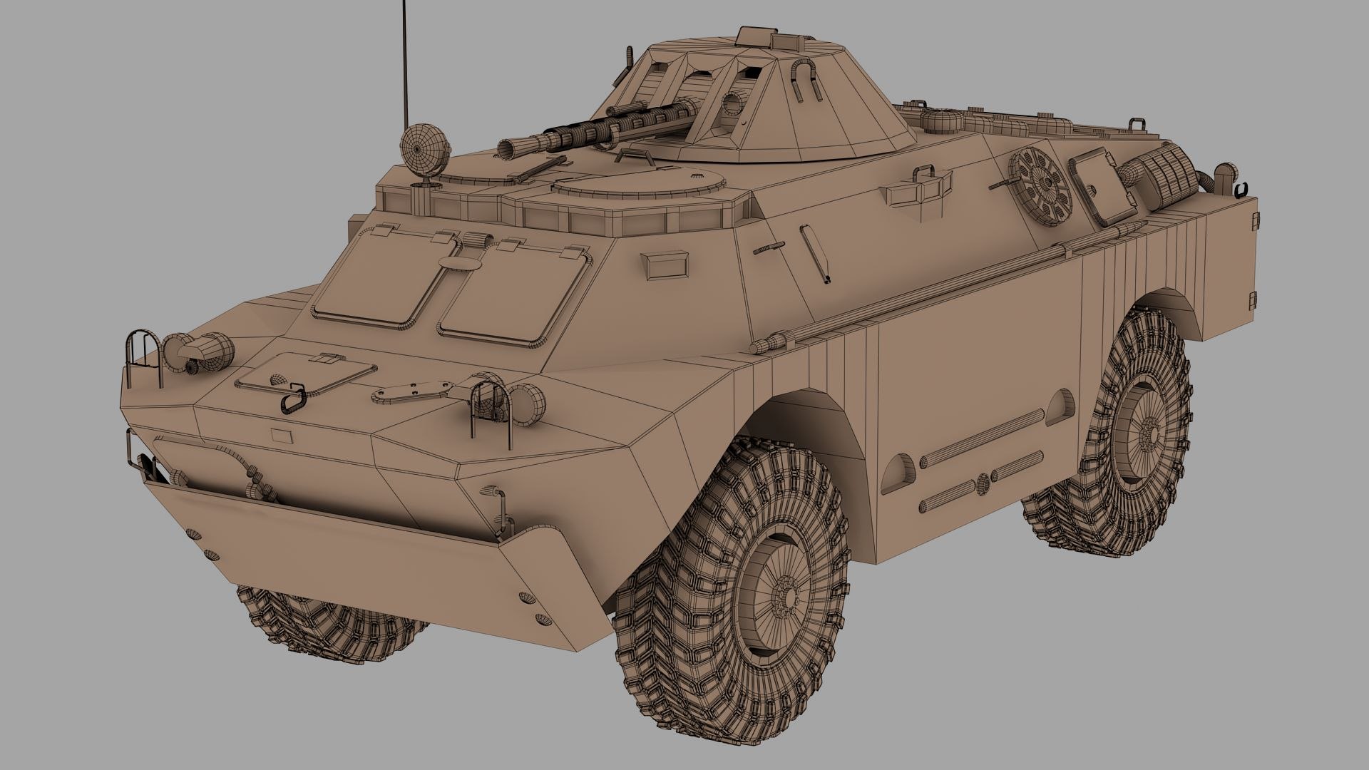 3D Model BRDM 2 Uckraine - TurboSquid 2086462