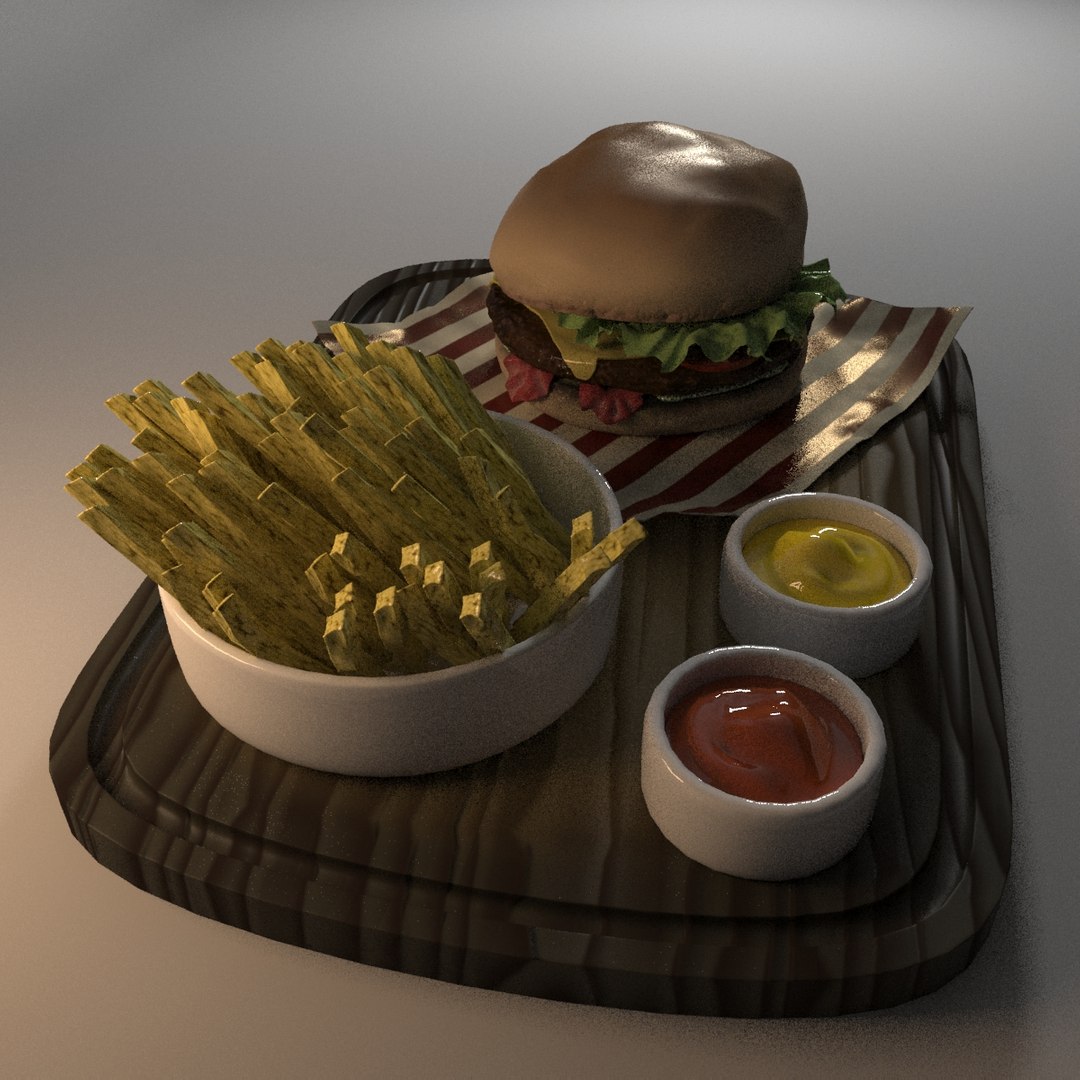 Burger 3D Model - TurboSquid 1404872