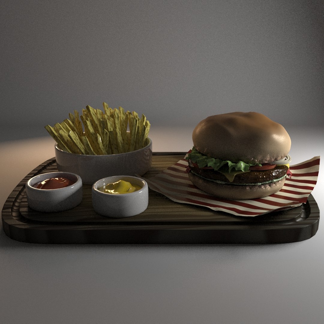 Burger 3D Model - TurboSquid 1404872