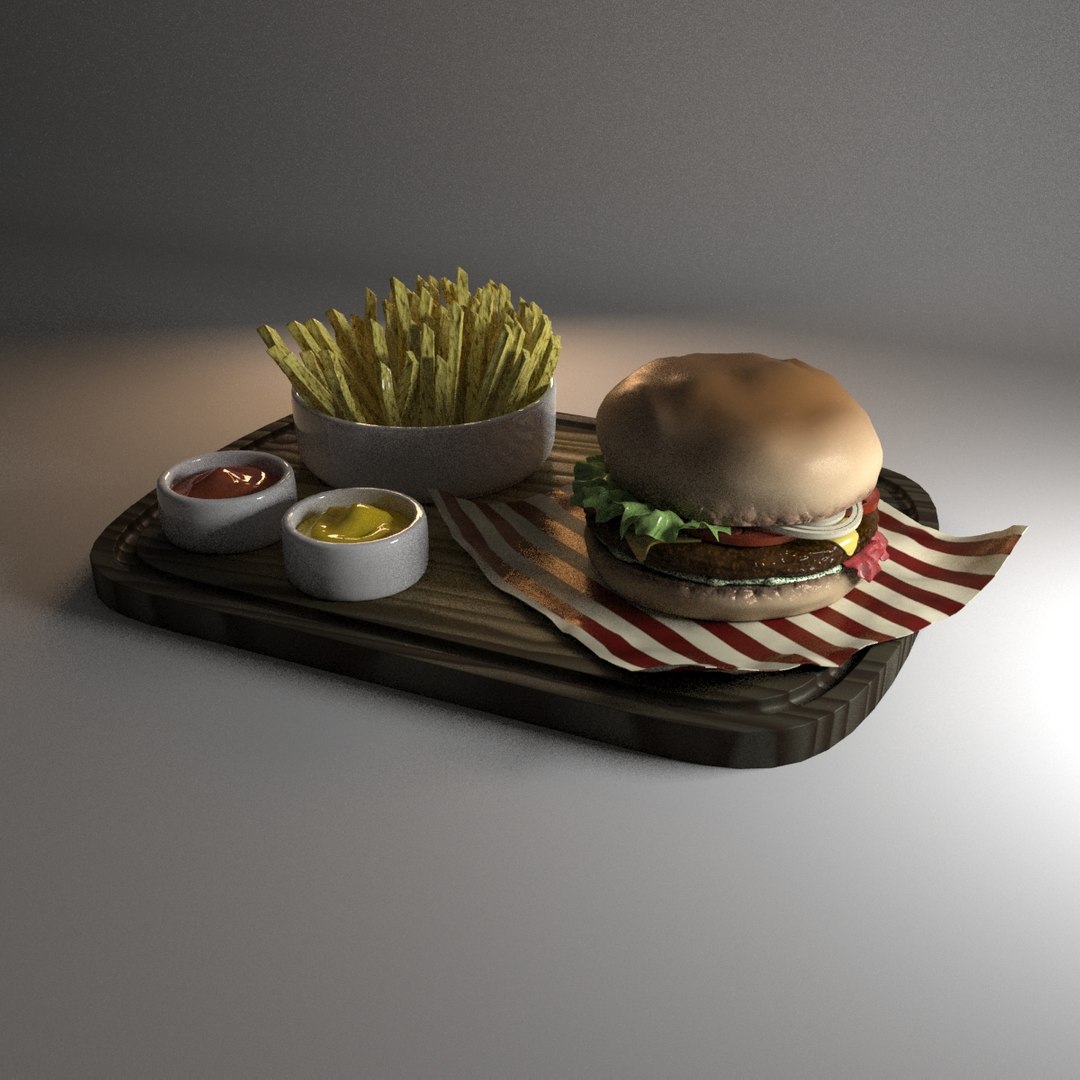 Burger 3D Model - TurboSquid 1404872