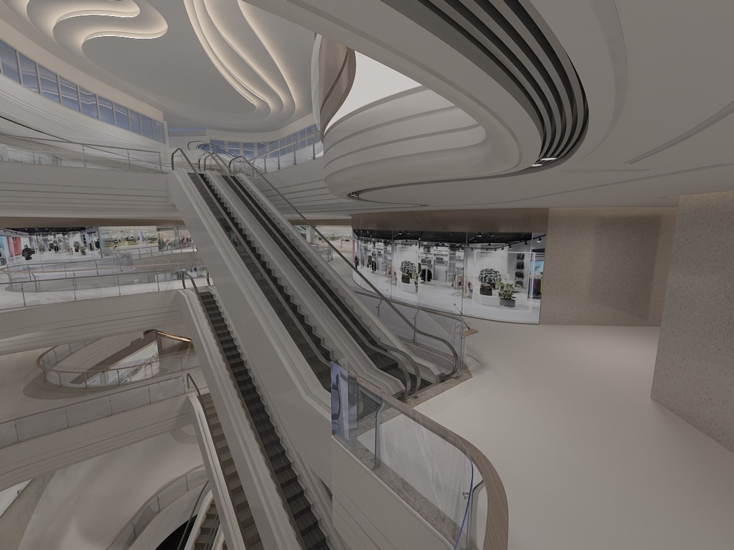 3D Shopping Mall - TurboSquid 2000345