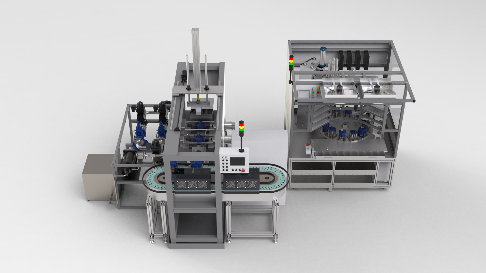 3D Ball Valve Automatic Assembly Line - TurboSquid 1896507