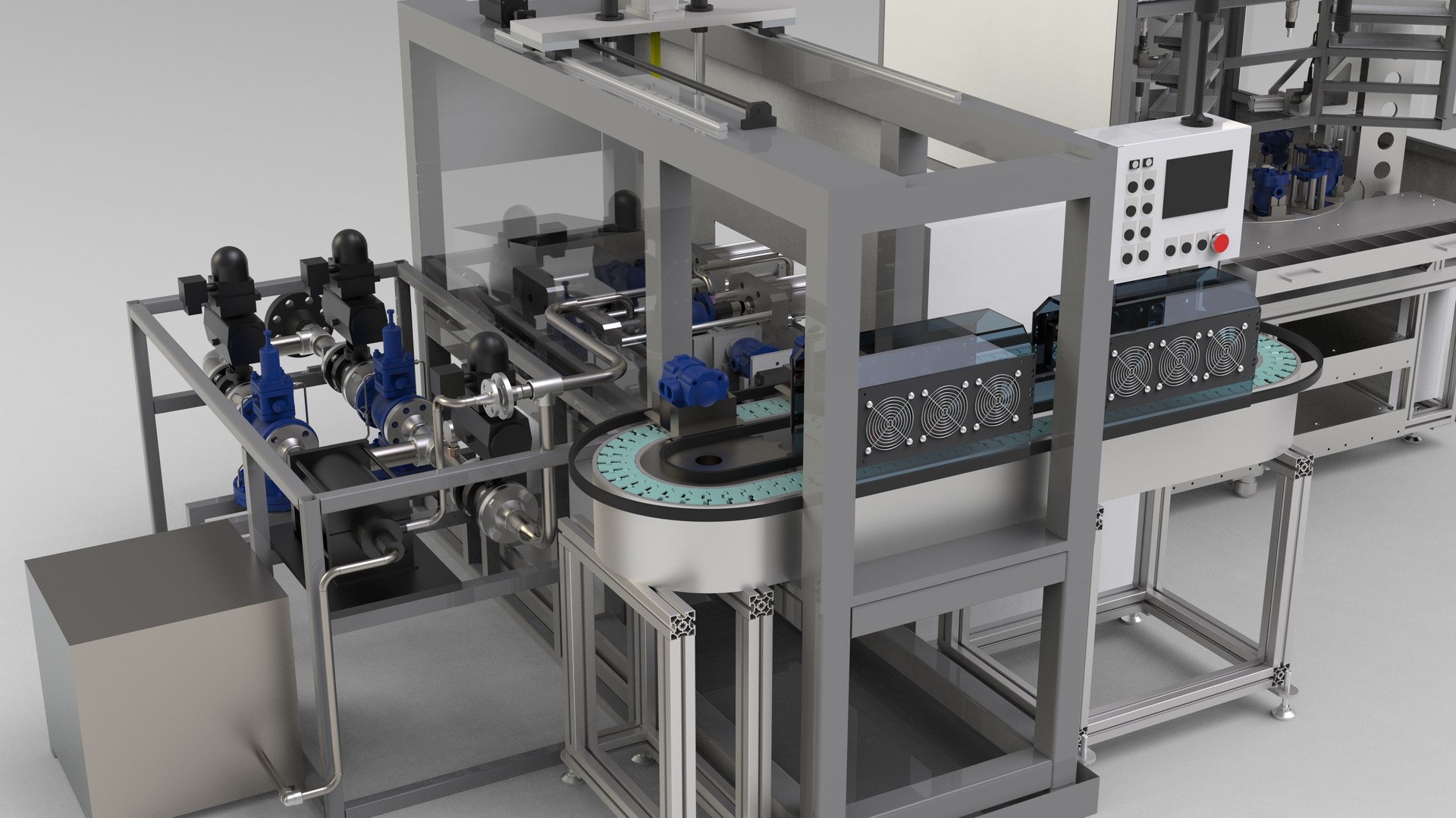 3D Ball Valve Automatic Assembly Line - TurboSquid 1896507